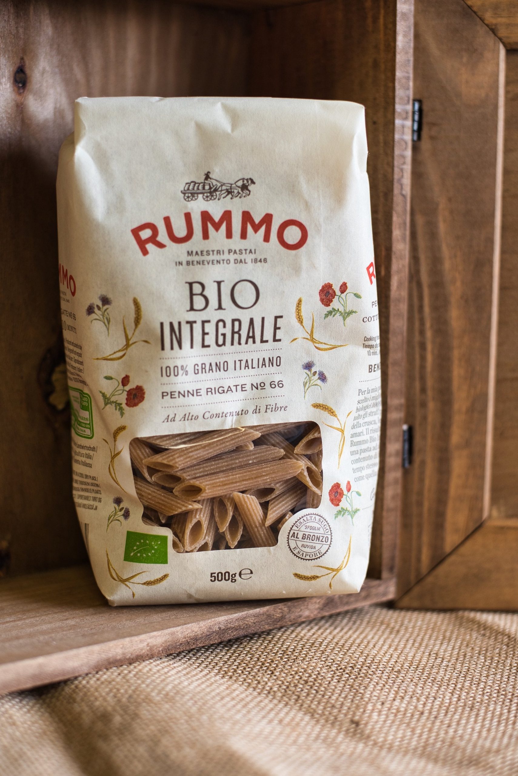 Rummo Penne Rigate BIO et Intégrale (500g) - Carlier Vogliazzo